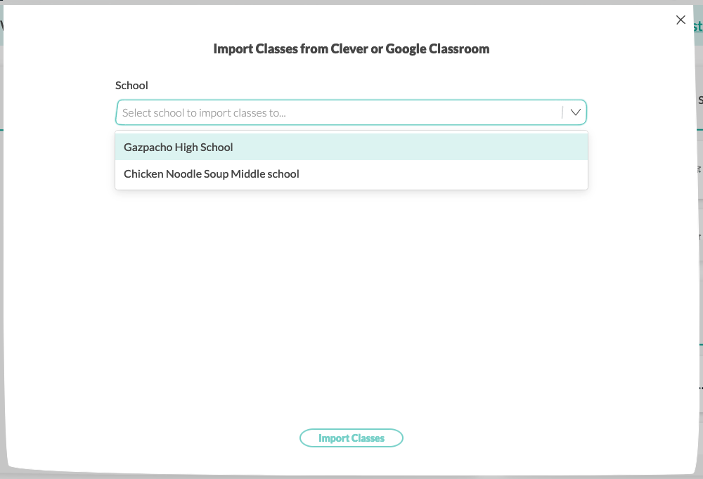 How do I add classes to my school?